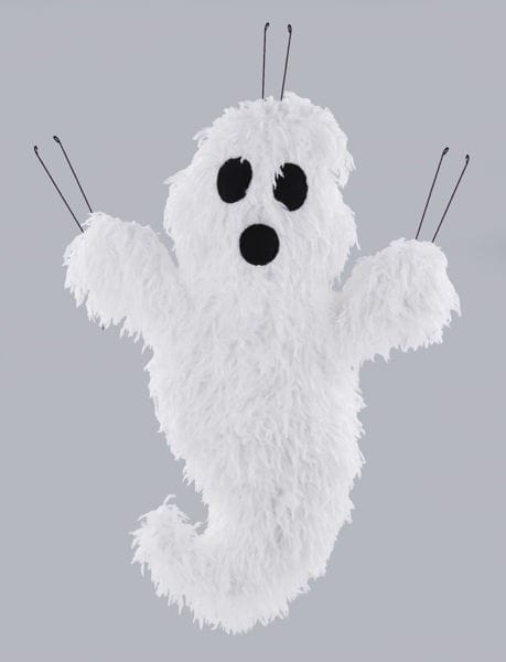 18"H x 12"L Furry Fabric Ghost