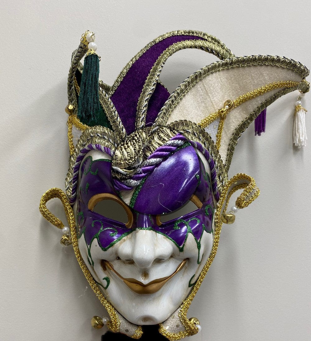 Mask with Angles and Stick - Mardi Gras